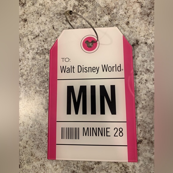 Disney | Accessories | Disney Parks Min Minnie Mouse Luggage Tag Nwot ...
